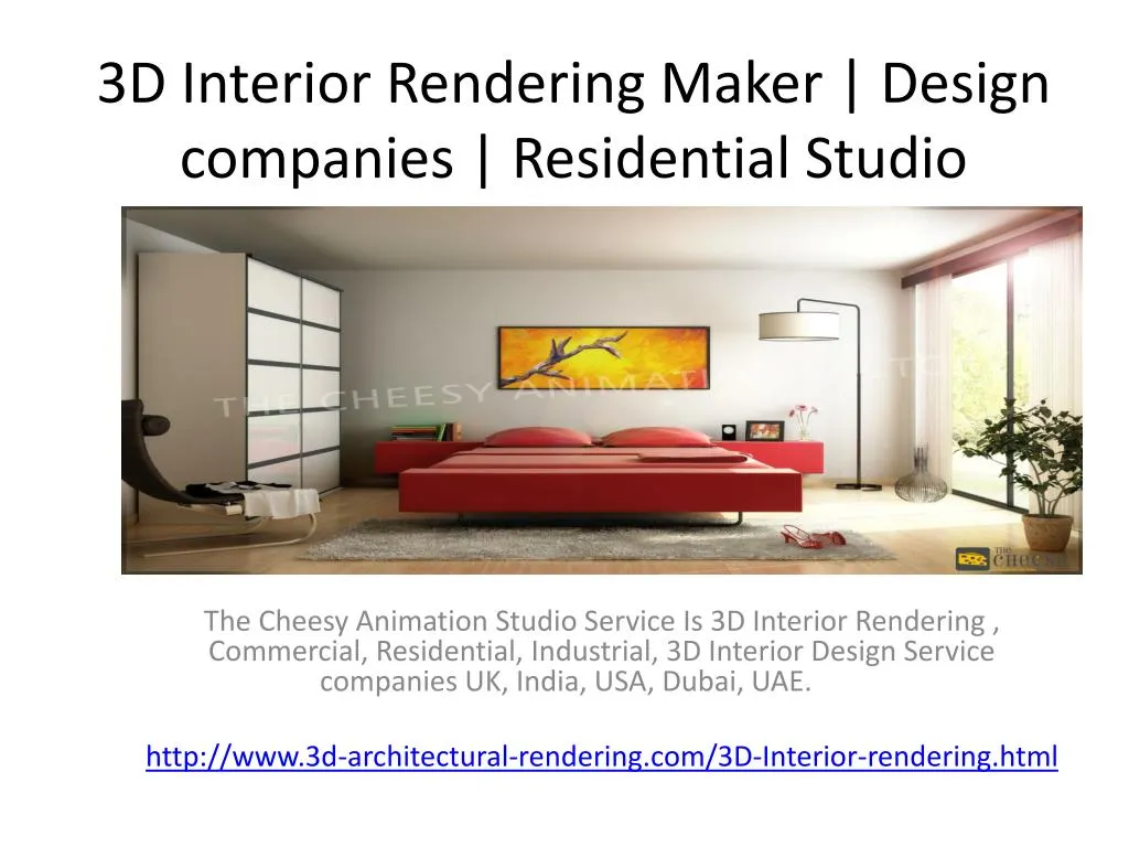 PPT - 3D Interior Rendering Maker | Design companies | Residential ...