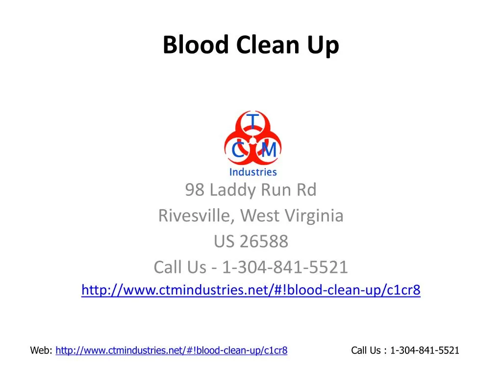 PPT - Blood Clean Up PowerPoint Presentation, free download - ID:7168206