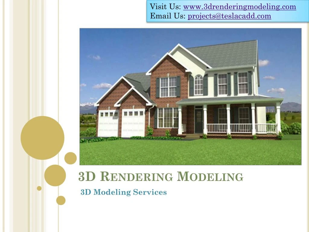 PPT - 3D Rendering Modeling providers high-end 3D Modeling Service ...