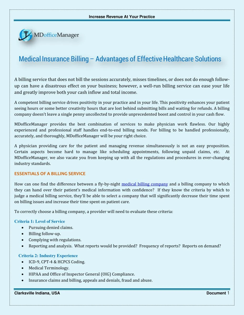 PPT - Medical Insurance Billing Service Help in Increasing Revenue ...