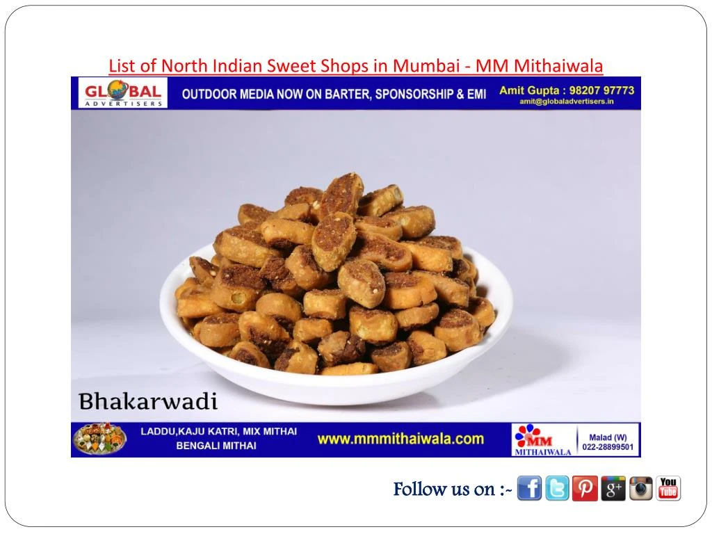 Ppt List Of North Indian Sweet Shops In Mumbai Mm Mithaiwala