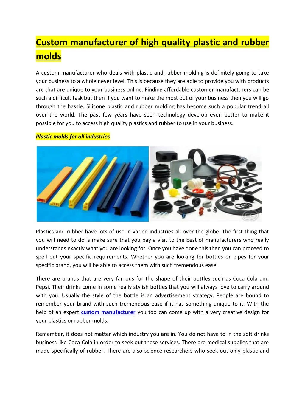 PPT - Custom rubber products PowerPoint Presentation, free download ...