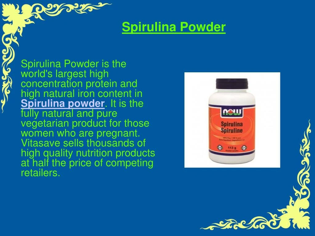 PPT - Spirulina Powder PowerPoint Presentation - ID:7186248