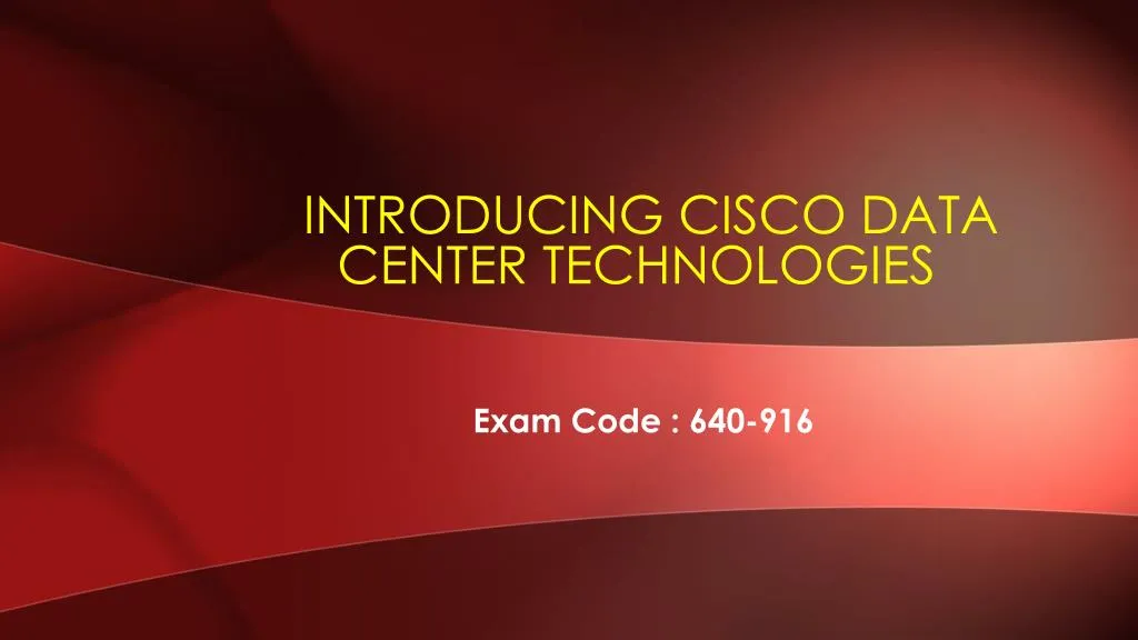 PPT - Get The Best Study Guide For CCNA 640-916 Certification Exam ...