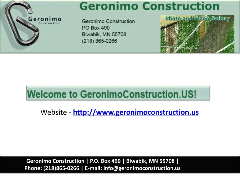 PPT - Backyard tree houses geronimo construction PowerPoint ...