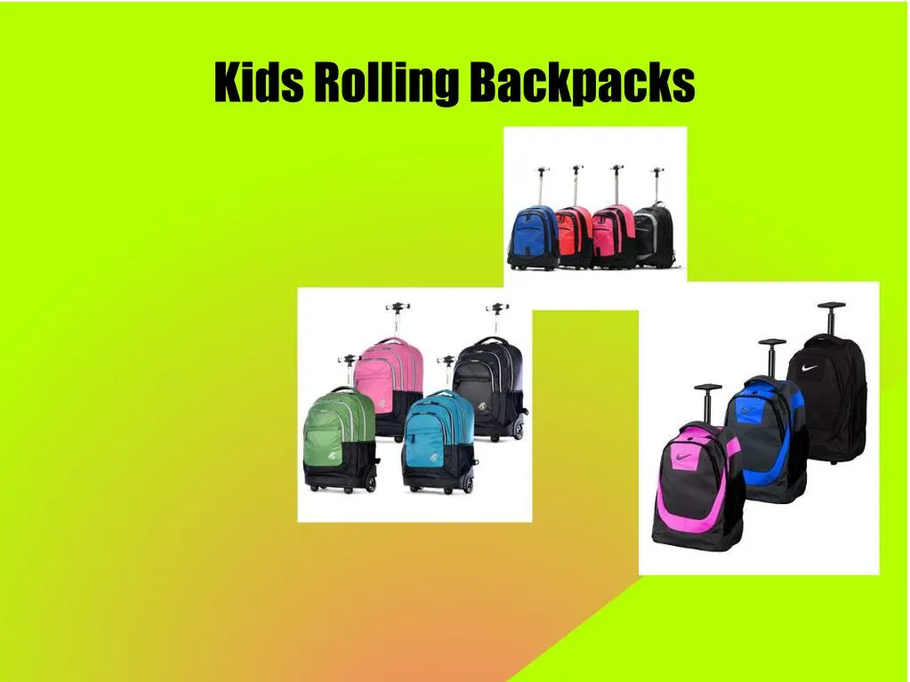 PPT - Kids Rolling Backpacks PowerPoint Presentation, free download ...