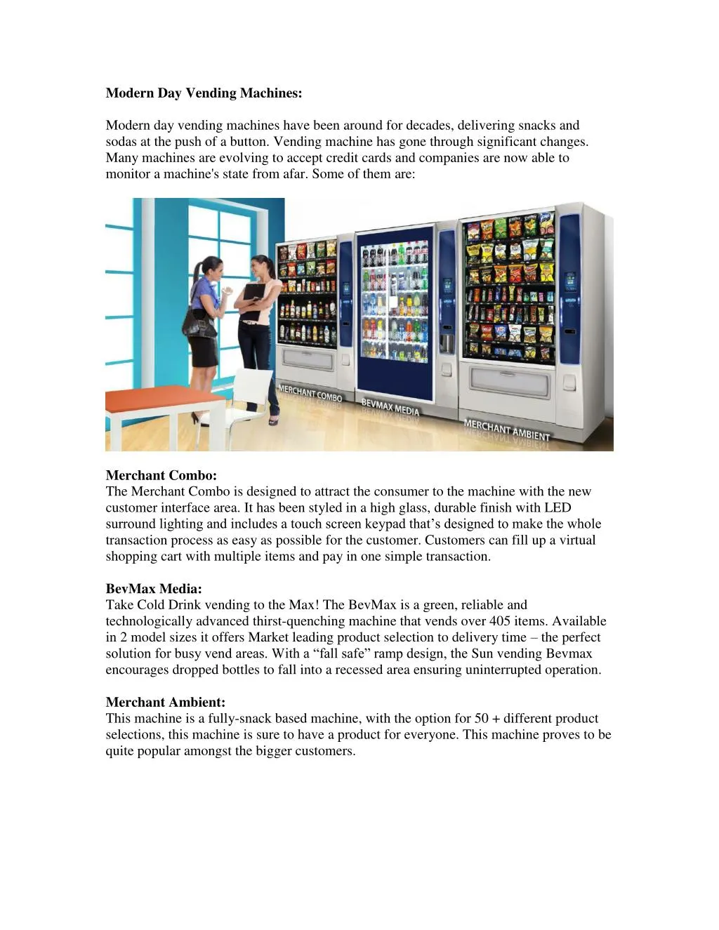 PPT - Modern Day Vending Machines PowerPoint Presentation, free ...
