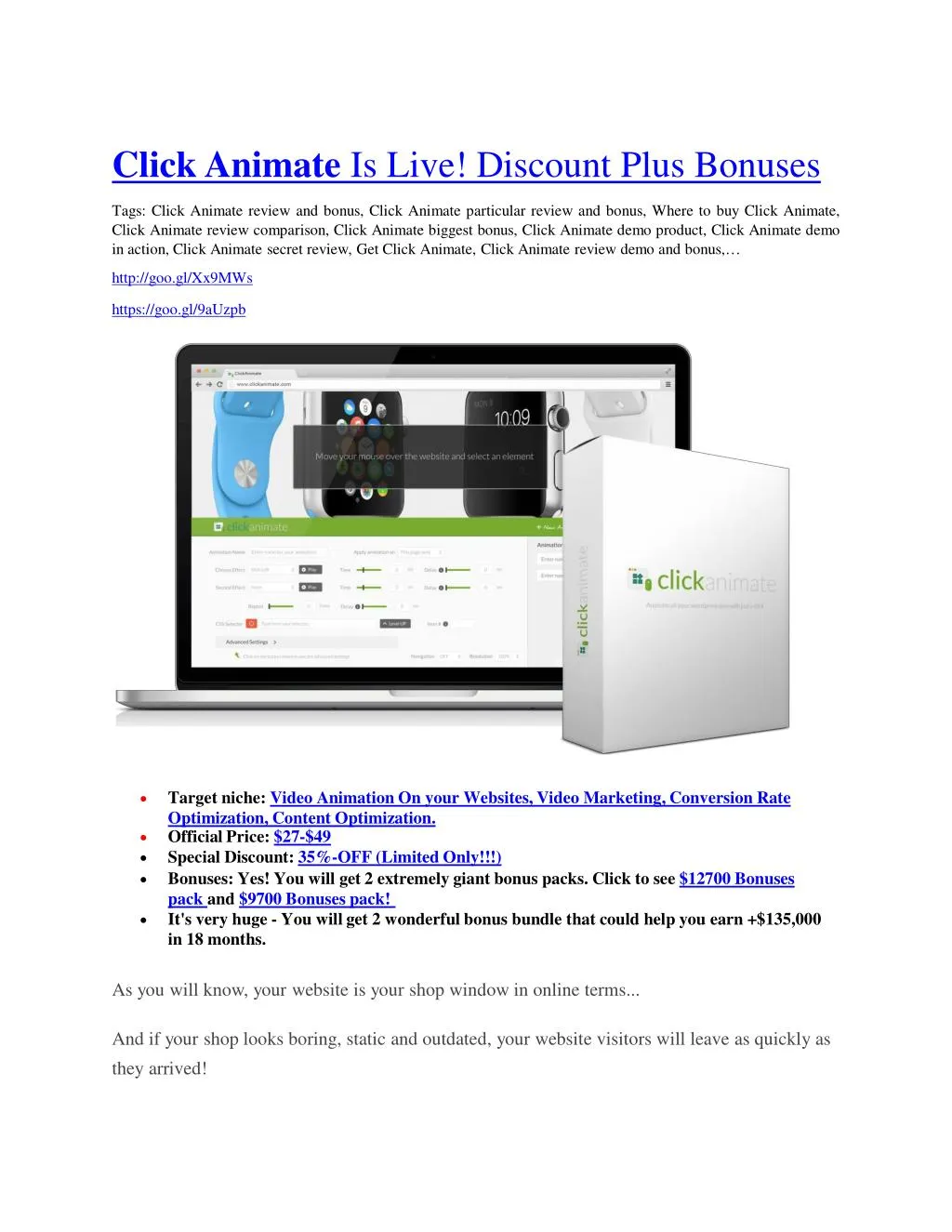 PPT - Click Animate review and (SECRET) $13600 bonus PowerPoint ...