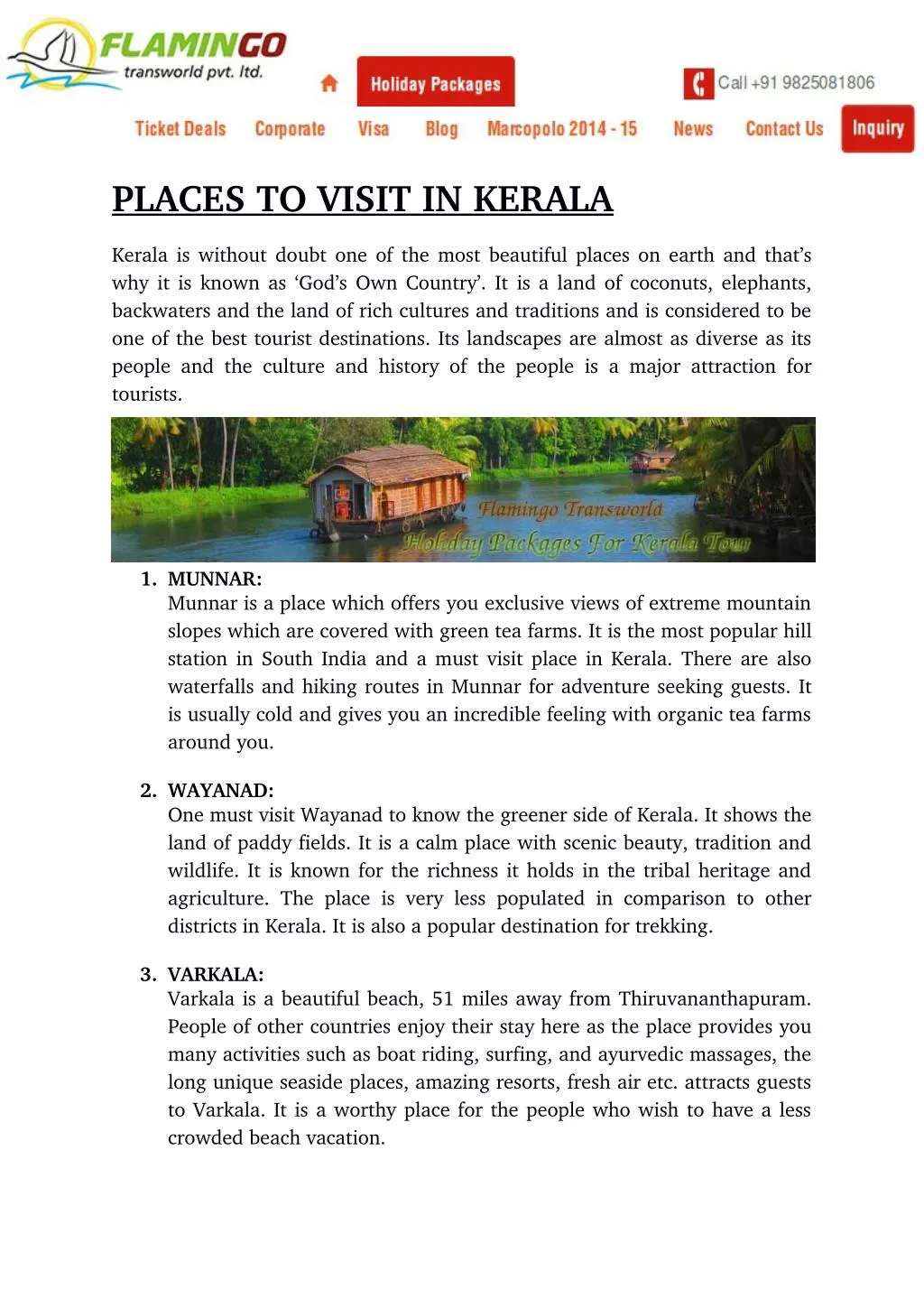 PPT - PLACES TO VISIT IN KERALA PowerPoint Presentation, free download - ID:7205537
