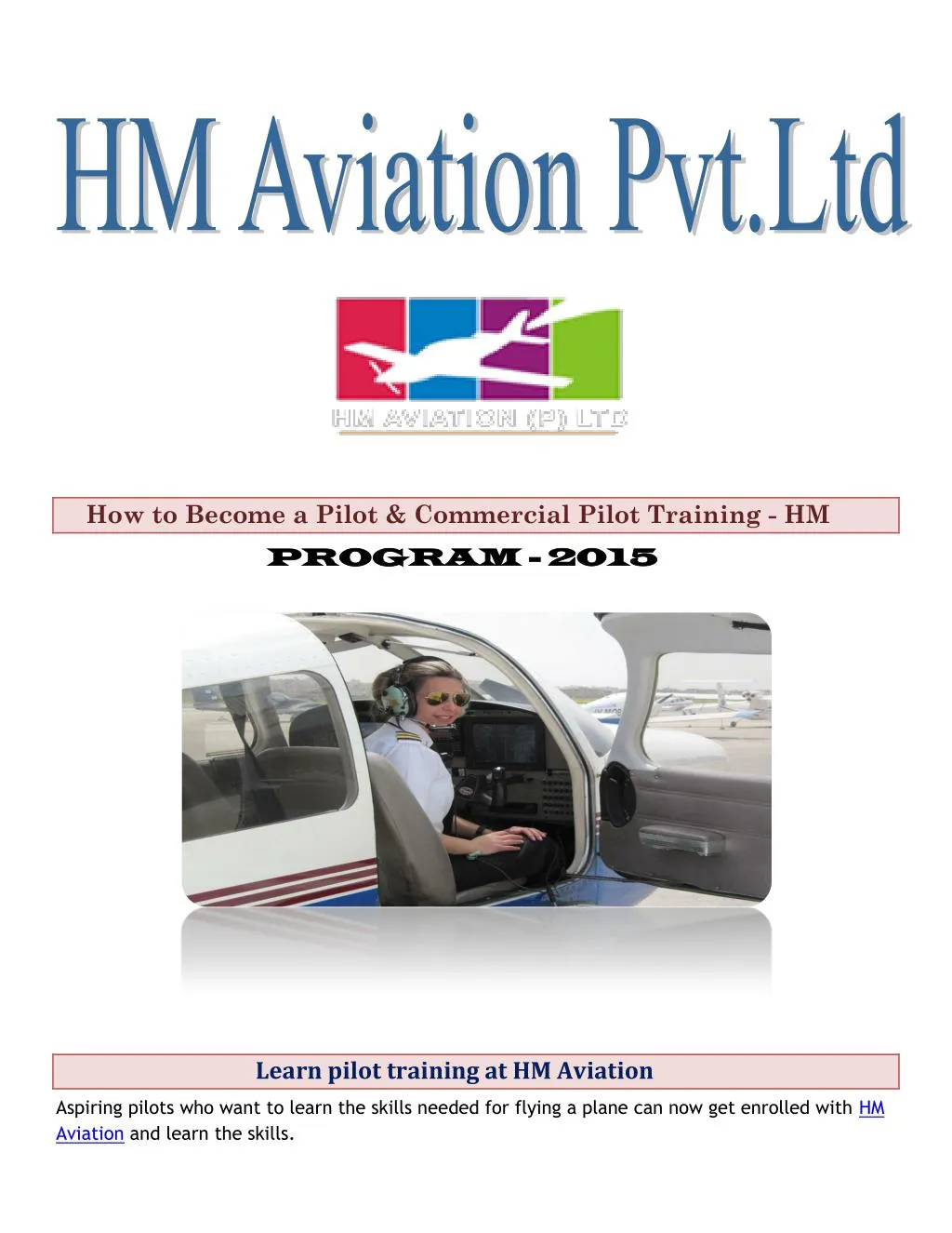 PPT - Learn pilot training at HM Aviation PowerPoint Presentation, free ...