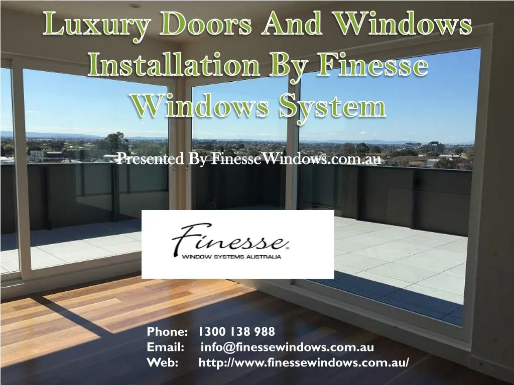 PPT - Doors and Windows Installation By Finesse Window Systems Australia PowerPoint Presentation ...