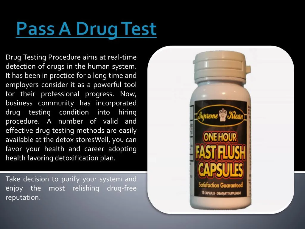 PPT - Pass My Drug Test PowerPoint Presentation, free download - ID:7208459