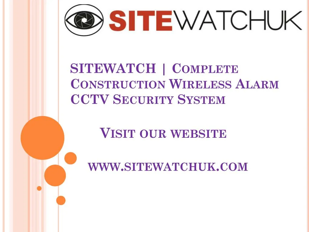 PPT - Sitewatchuk Security Services,Wireless Services,Alarm Response ...