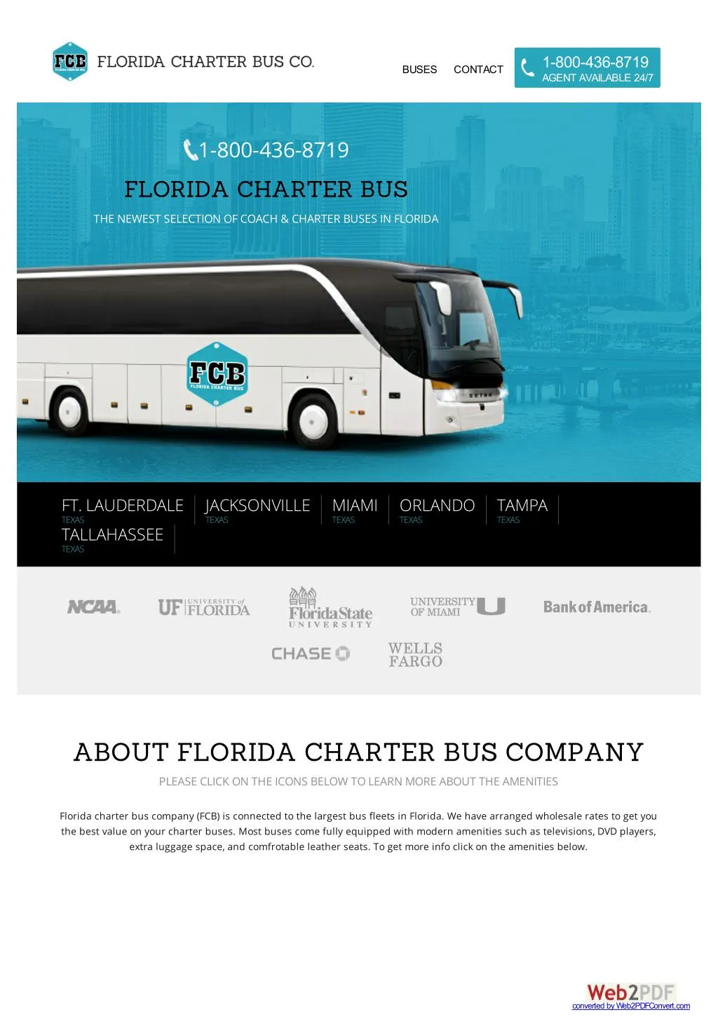 PPT - Florida Bus Charter, Florida Bus Rental, Florida Charter Bus ...