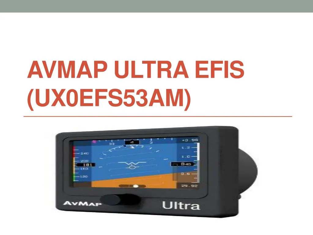 PPT - Avmap Ultra EFIS (UX0EFS53AM) PowerPoint Presentation, free ...