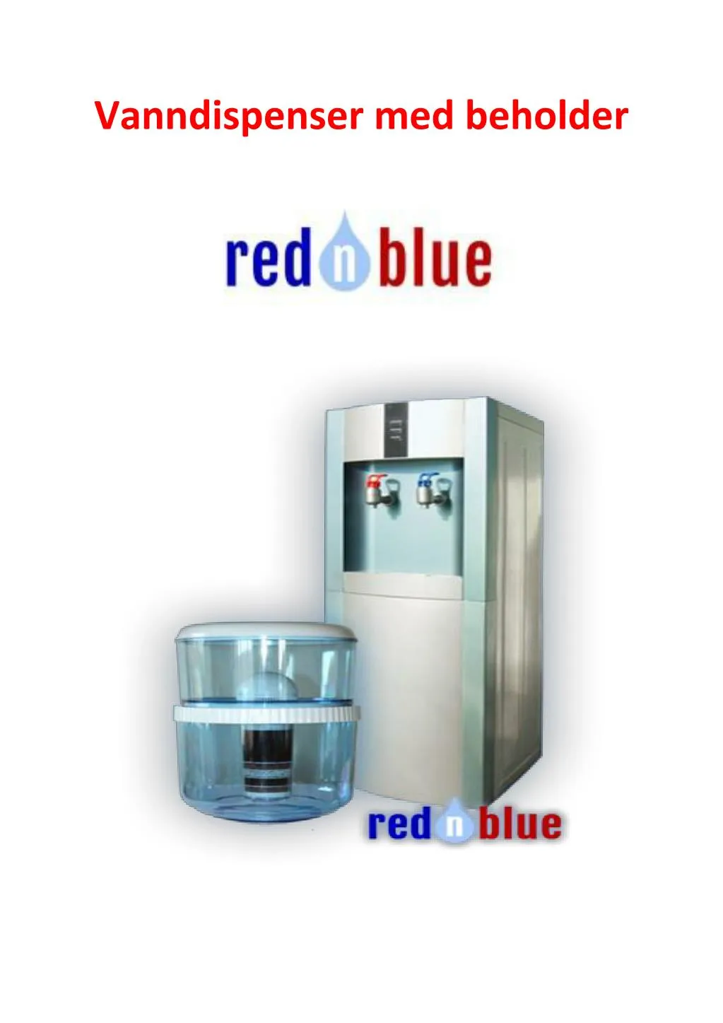 PPT - Vanndispenser med beholder PowerPoint Presentation, free download ...