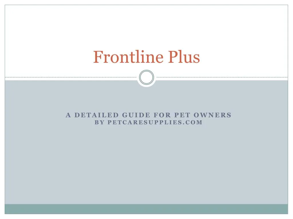 PPT - Frontline Plus: What You Need to Know PowerPoint Presentation ...