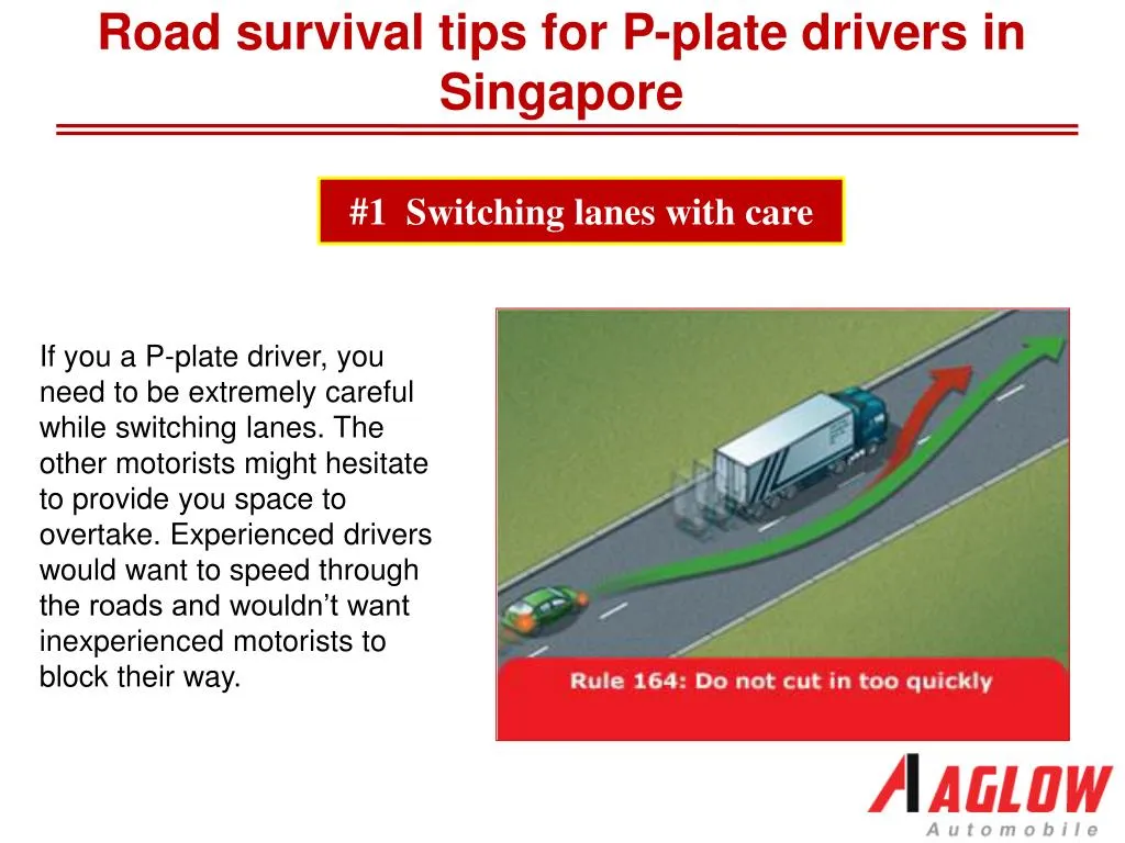 PPT - Road survival tips for P-plate drivers in Singapore PowerPoint ...