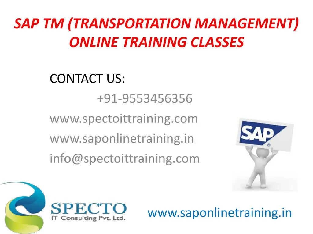 PPT - Sap tm online training classes in USA PowerPoint Presentation ...