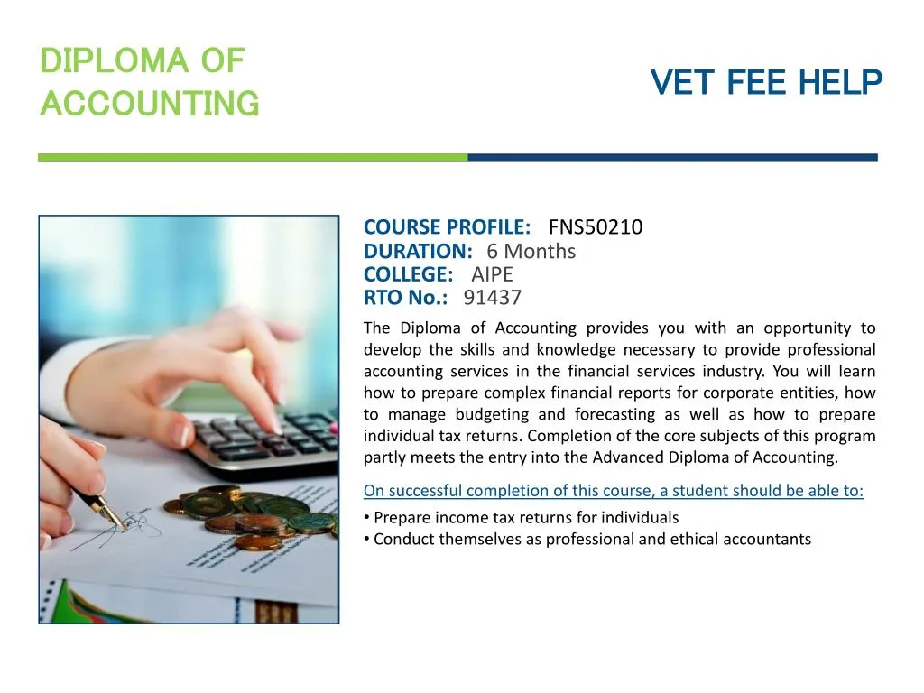 PPT - Diploma of Accounting Online Courses Australia PowerPoint ...