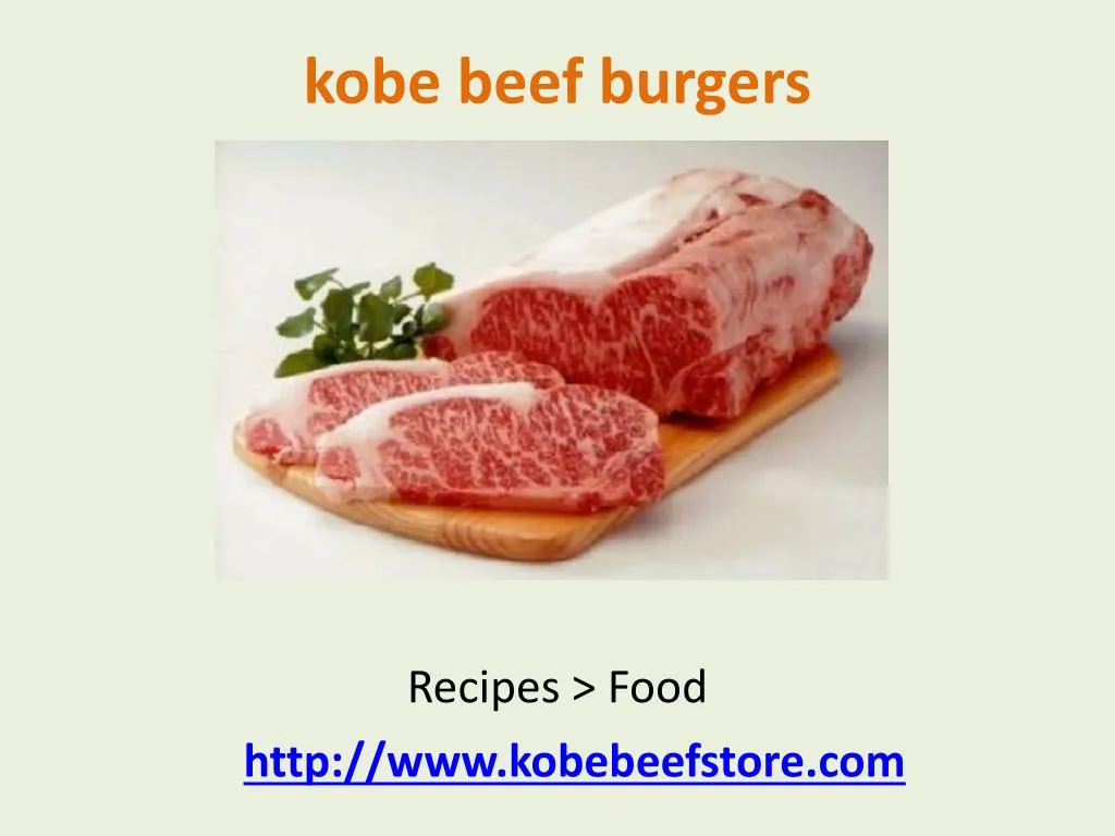 PPT - japanese u.s. wagyu american style kobe beef cattle PowerPoint ...