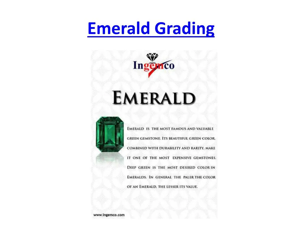 PPT - Emerald Grading PowerPoint Presentation, free download - ID:7224600