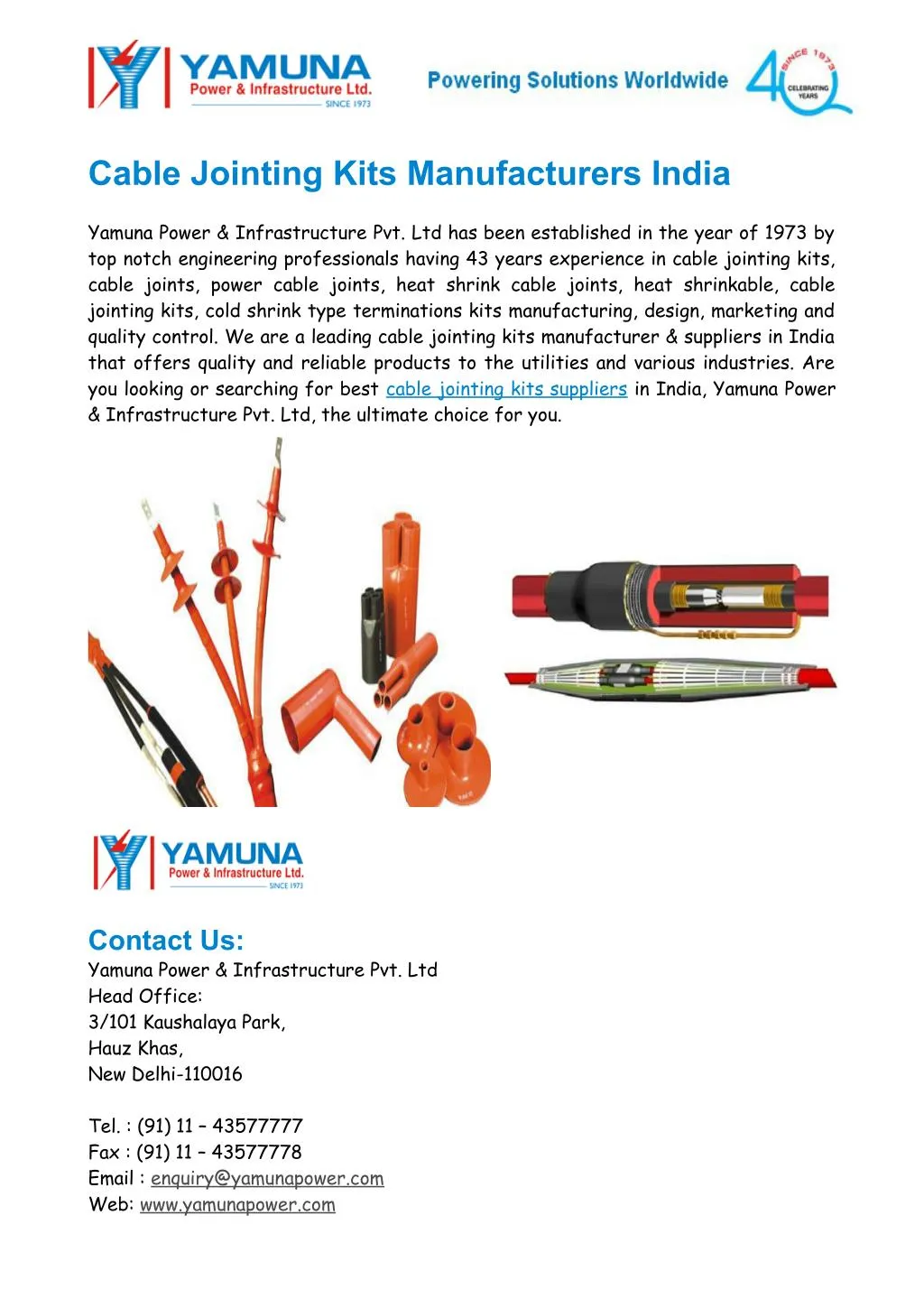 PPT - Cable Jointing Kits Manufacturers India PowerPoint Presentation ...
