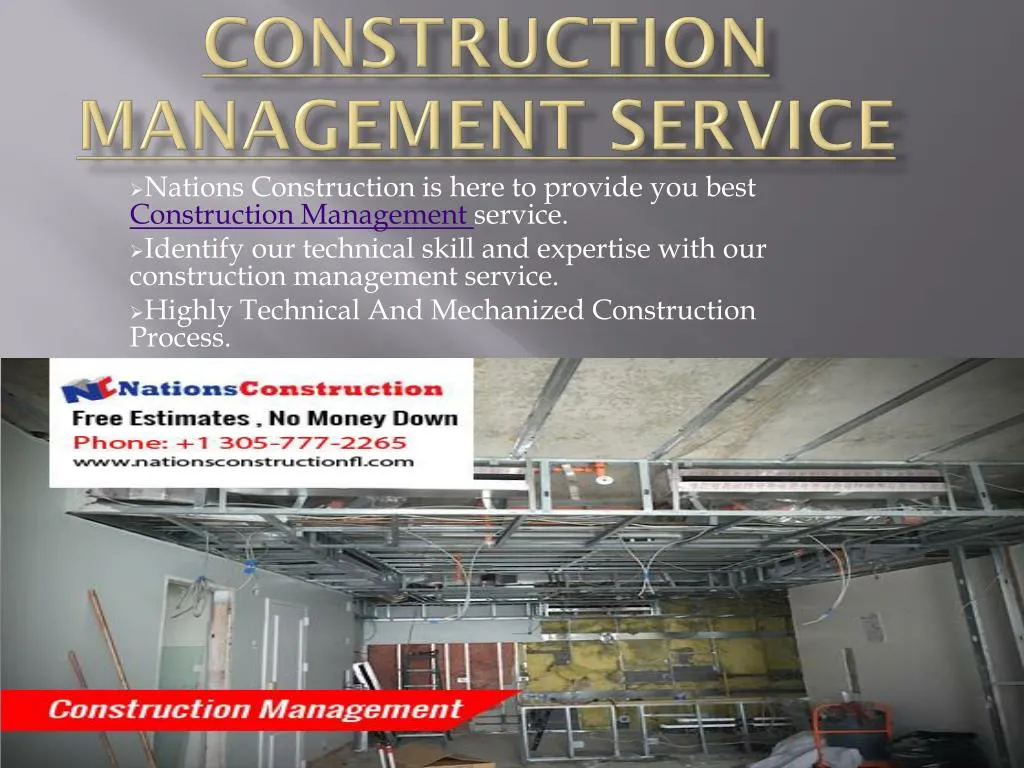 PPT - Construction Management Service PowerPoint Presentation, free ...