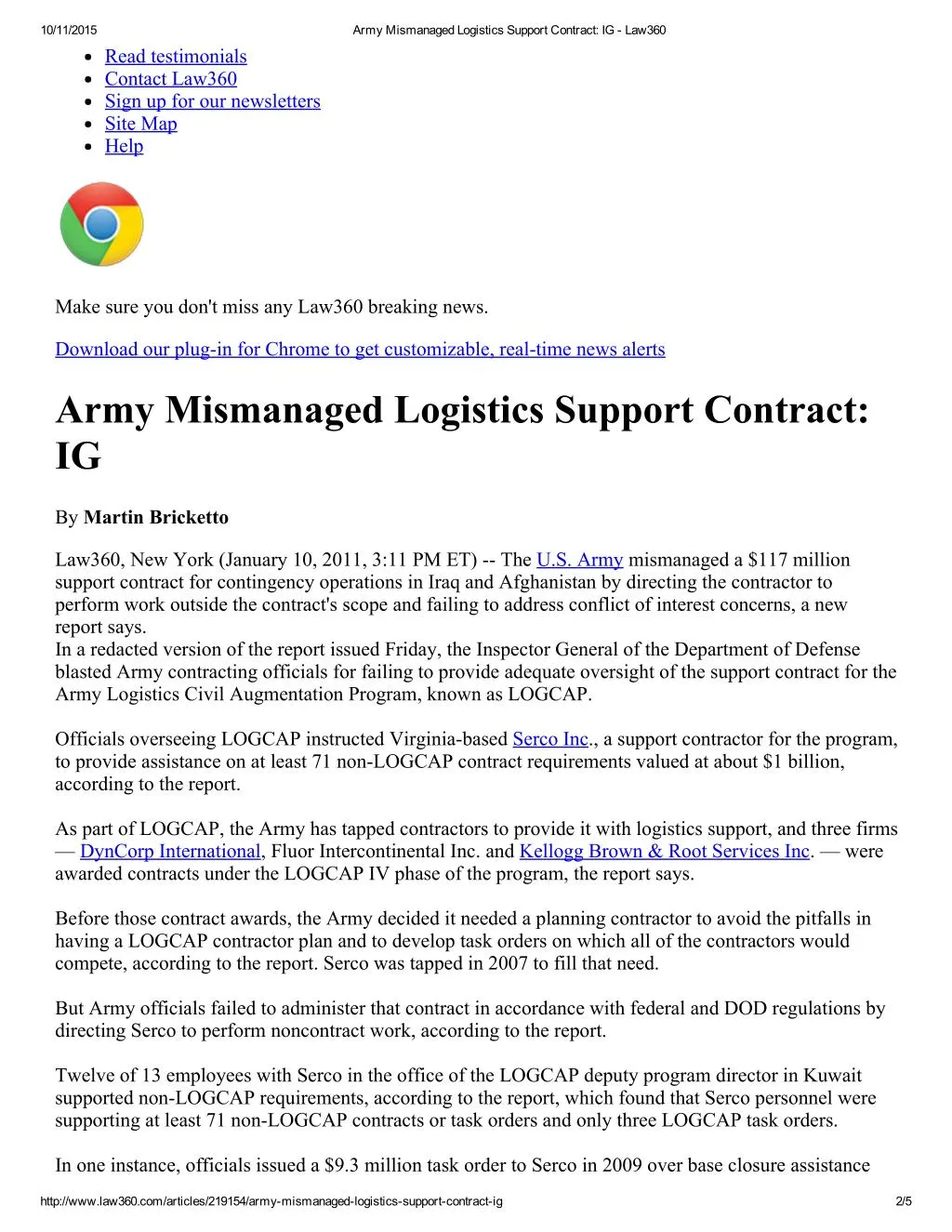 PPT - Blog 123 DOD IG Army Mismanaged Logistics Support Contract_ IG ...