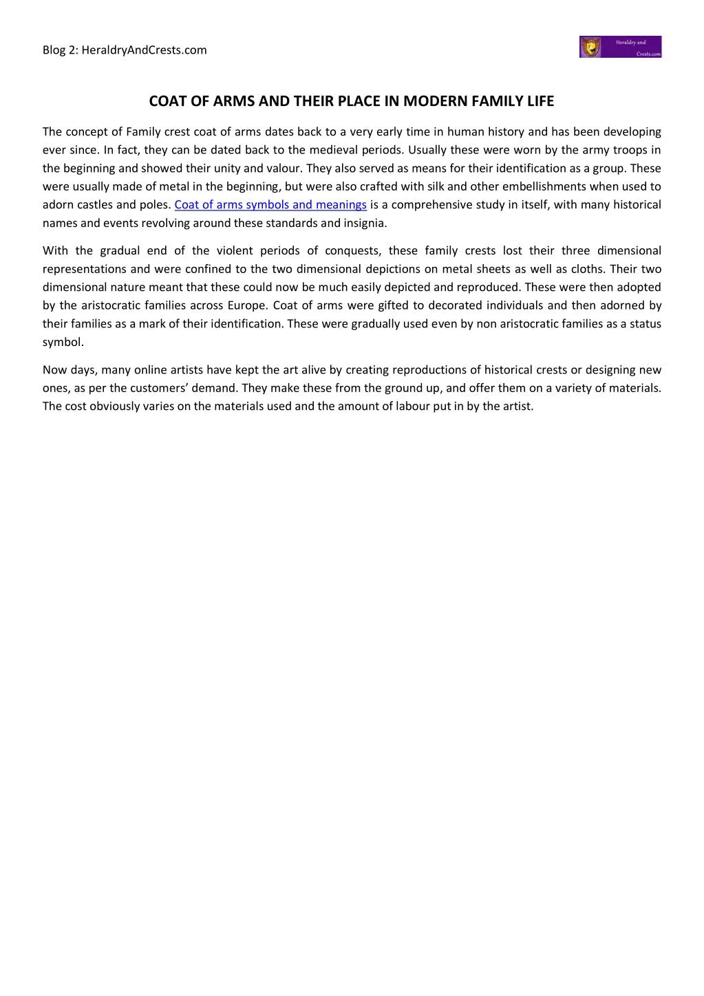 PPT - Coat Of Arms and Their Place in Modern Family Life PowerPoint ...