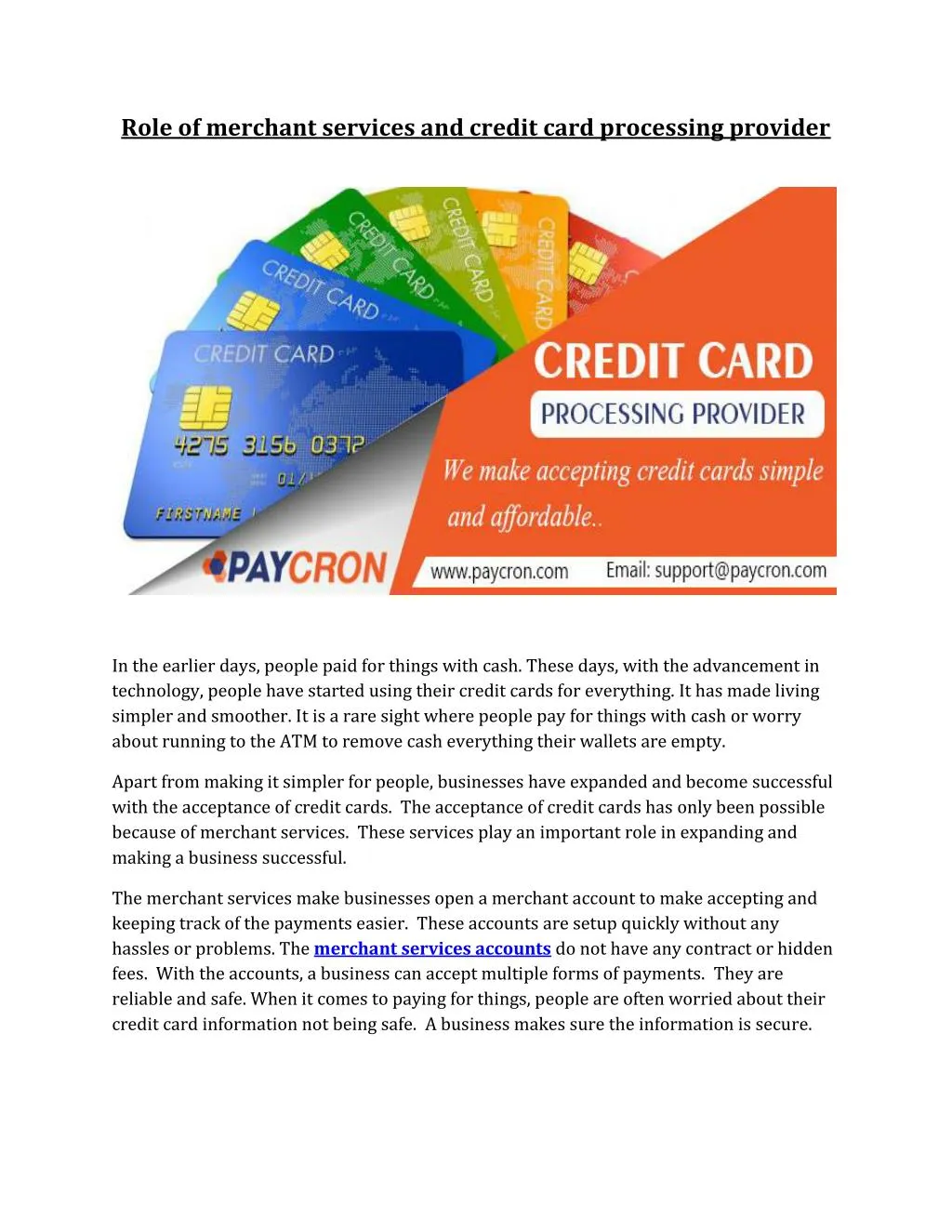 PPT - Merchant Services Accounts & Credit Card Processing Provider ...