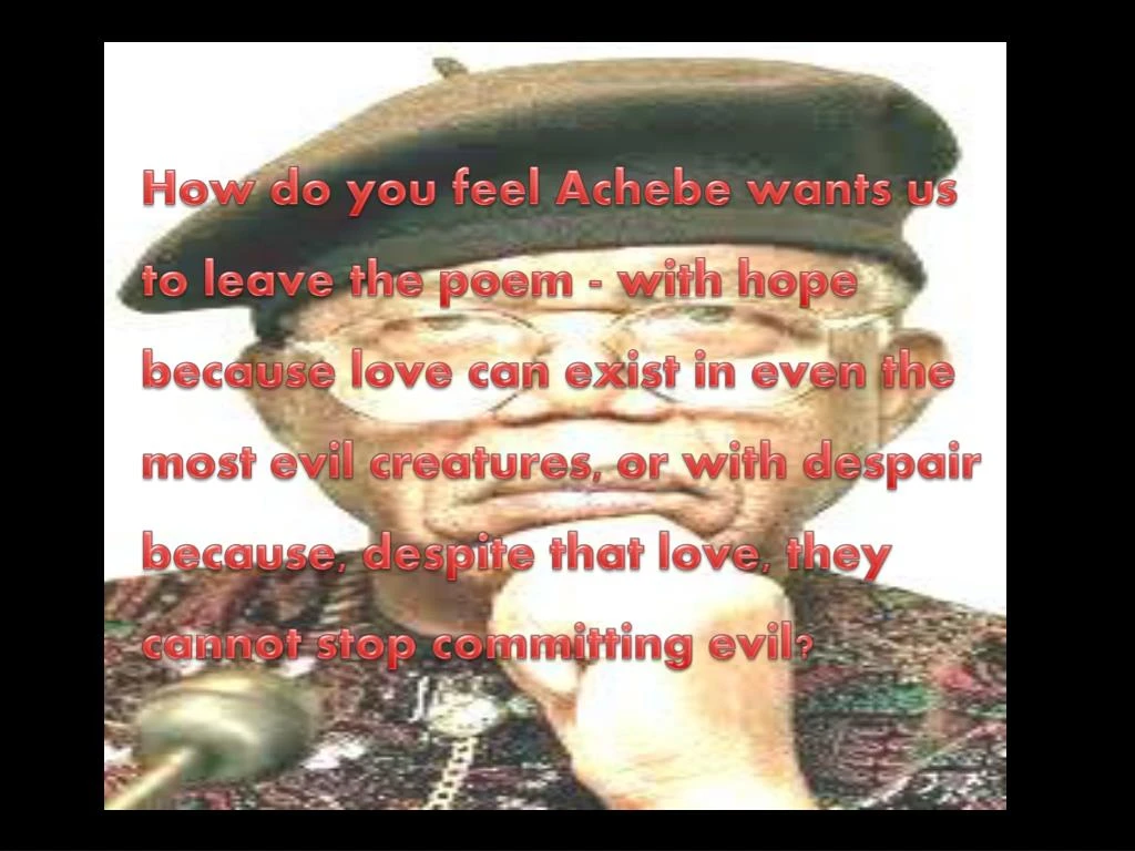 PPT - poem Vultures by Chinua Achebe PowerPoint Presentation - ID:7230300