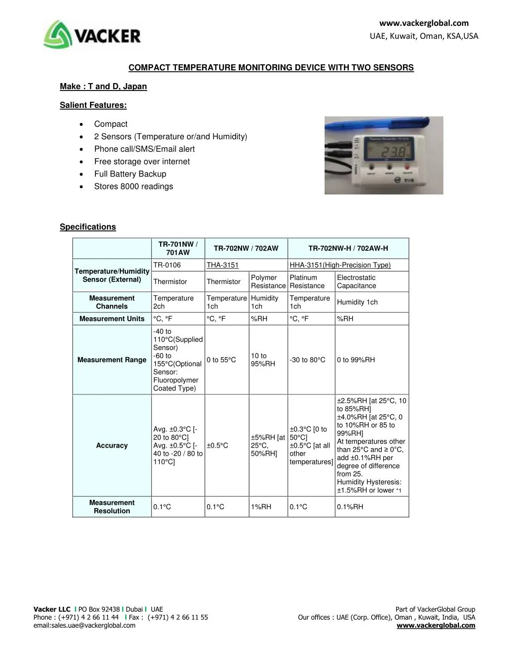 PPT - COMPACT TEMPERATURE MONITORING DEVICE WITH TWO SENSORS PowerPoint ...
