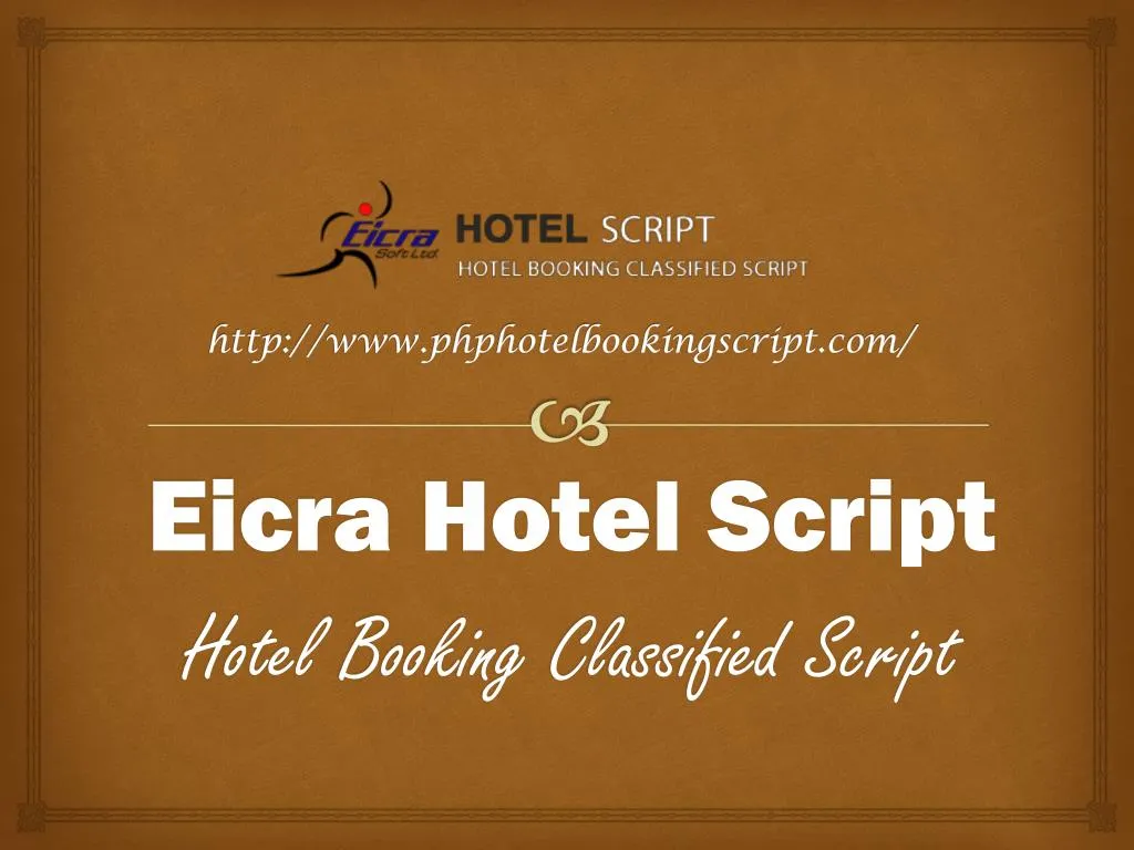 PPT - PHP Hotel Booking Script_An Online Solution For Hotel Reservaion ...