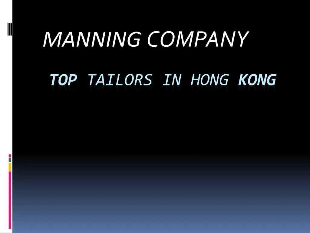 PPT - Manning Company PowerPoint Presentation, free download - ID:7234203