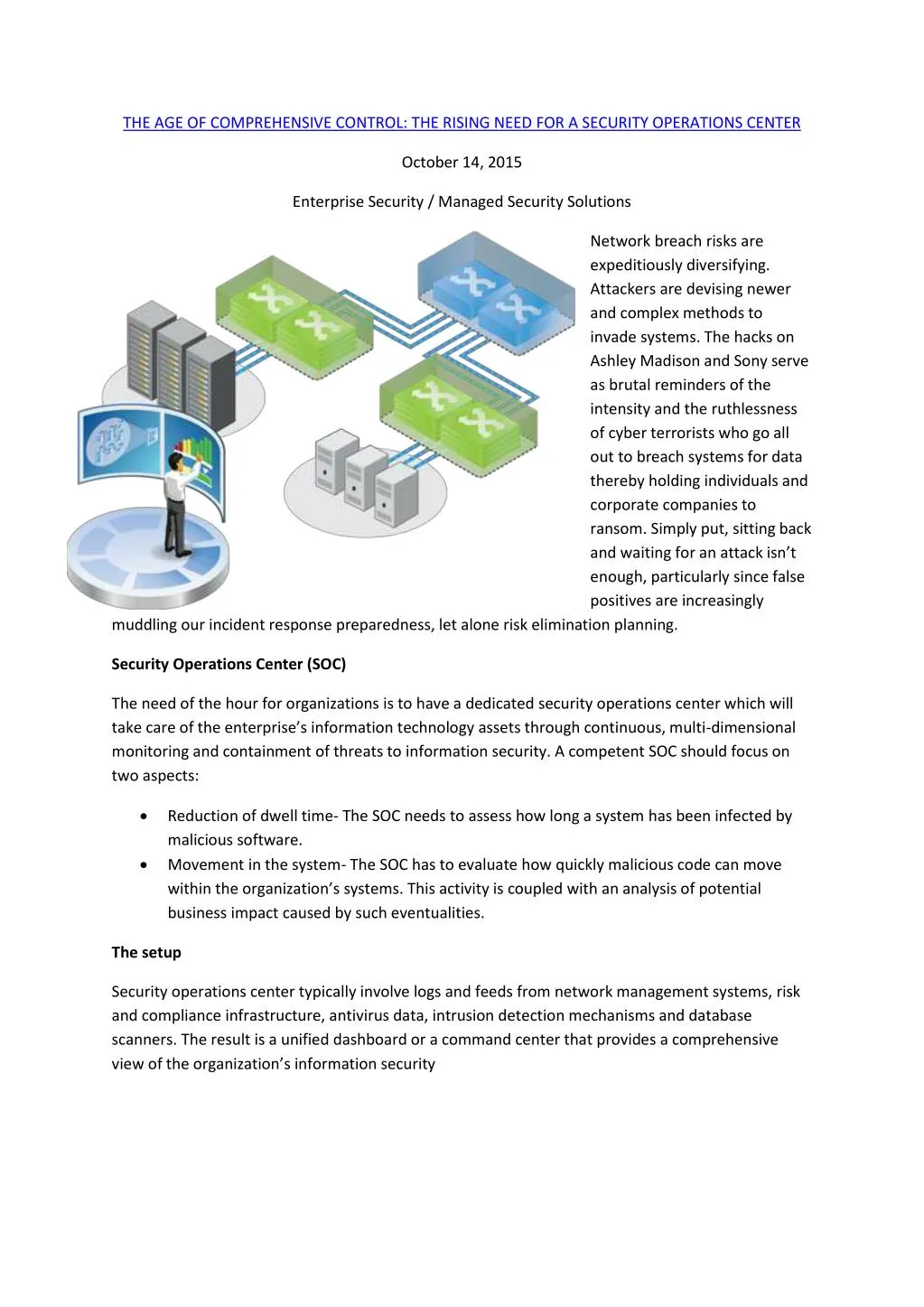 PPT - The Age Of Comprehensive Control: The Rising Need For A Security ...