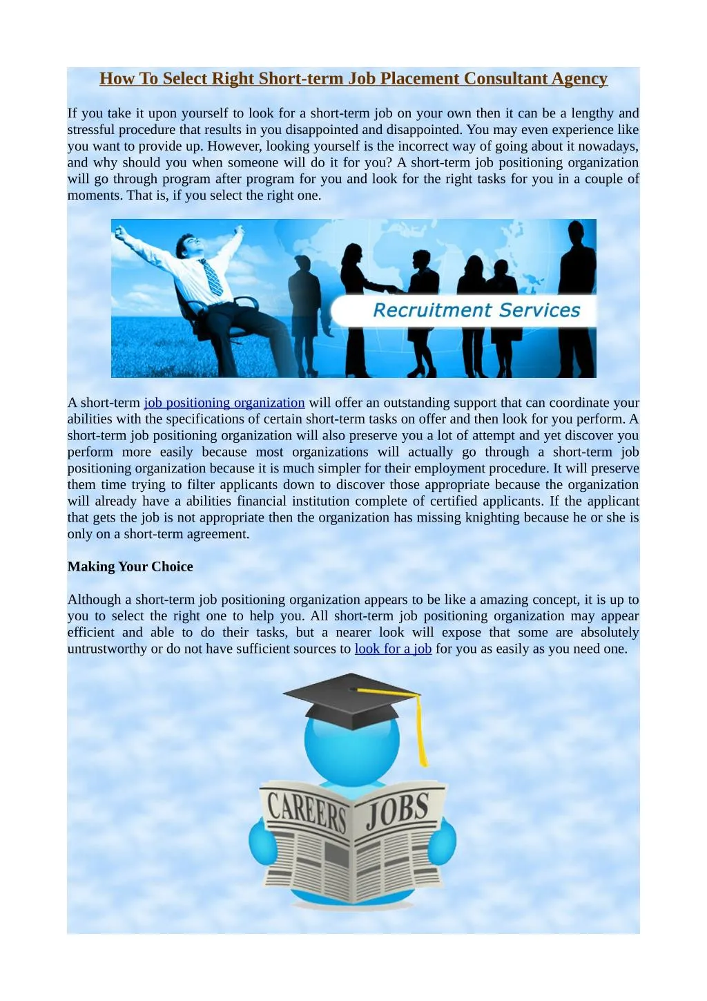 PPT - How To Select Right Short-term Job Placement Consultant Agency ...