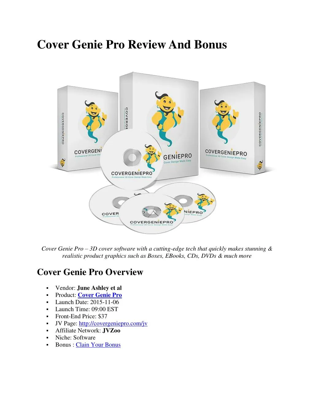 PPT - Cover genie pro review and Bonus PowerPoint Presentation, free ...
