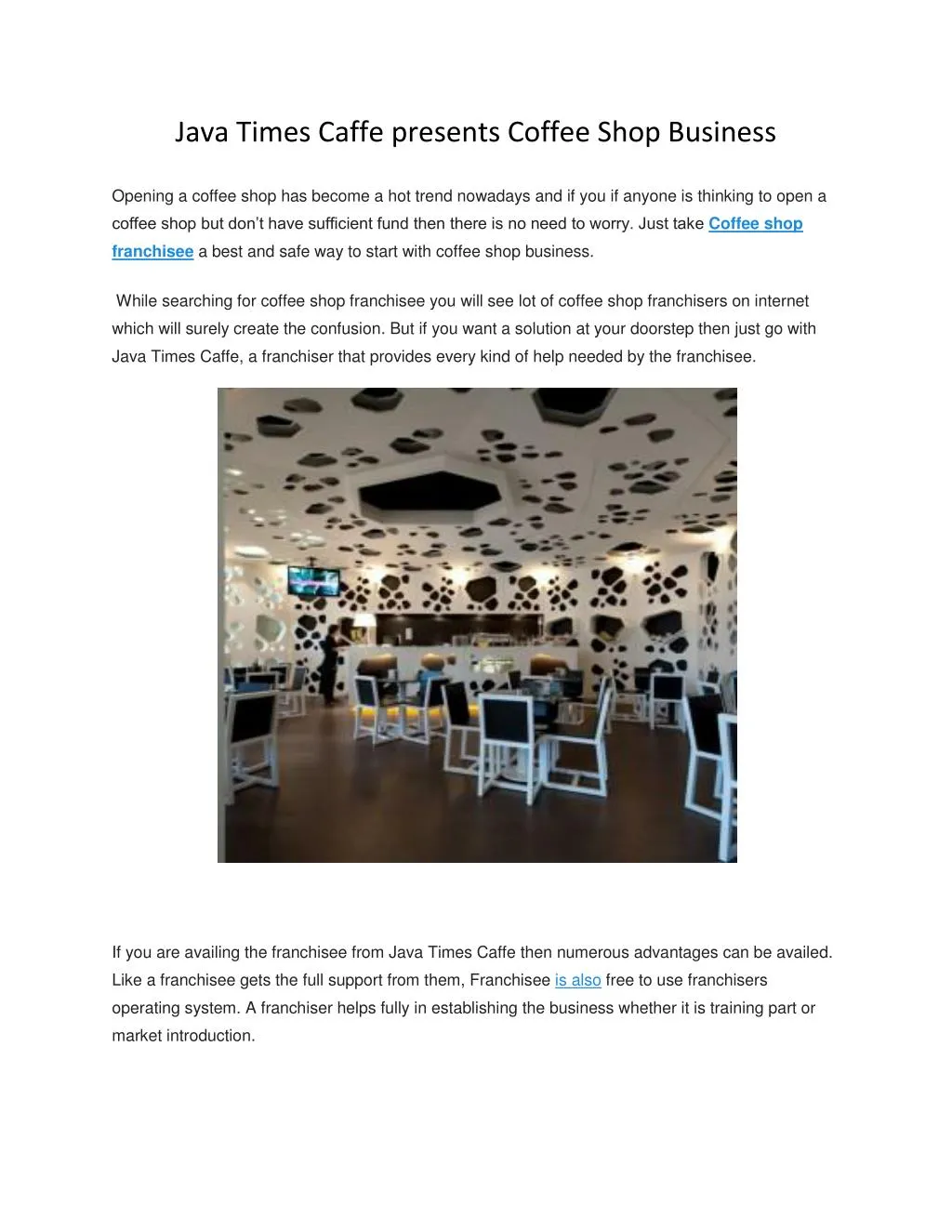 PPT - Java Times Caffe presents Coffee Shop Business PowerPoint ...