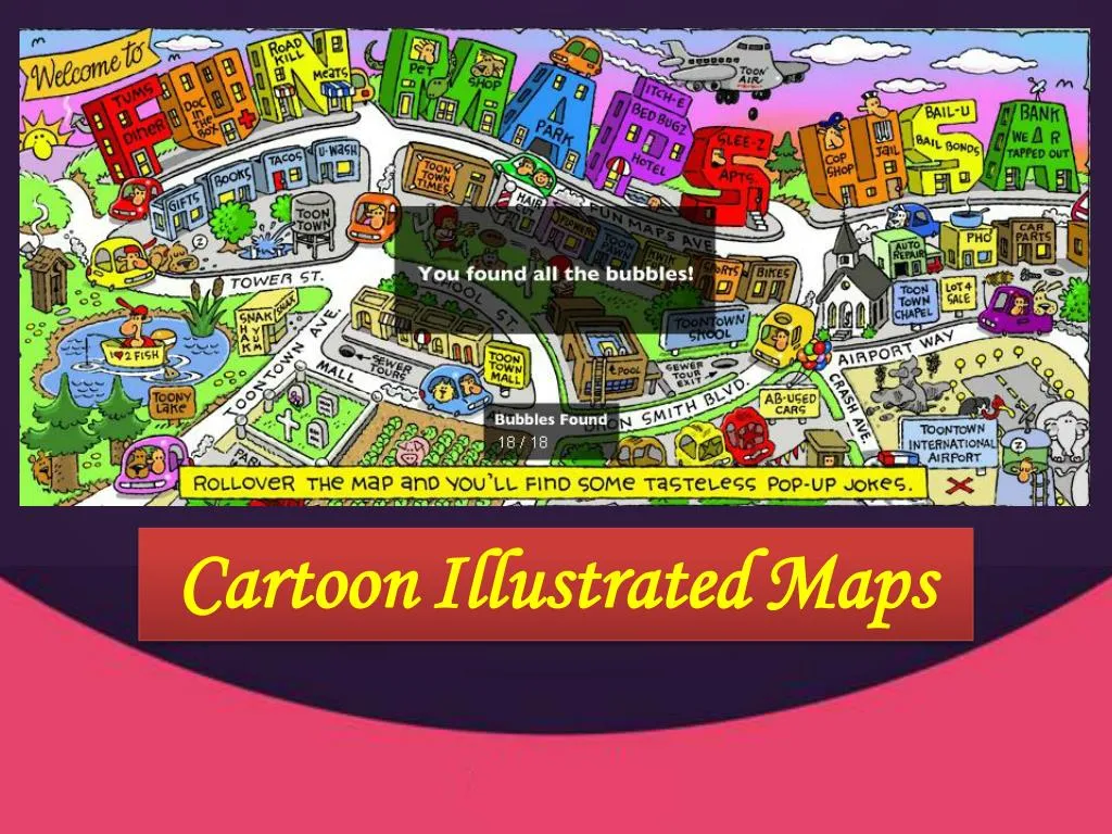 PPT - Cartoon Illustrated Maps PowerPoint Presentation, free download ...