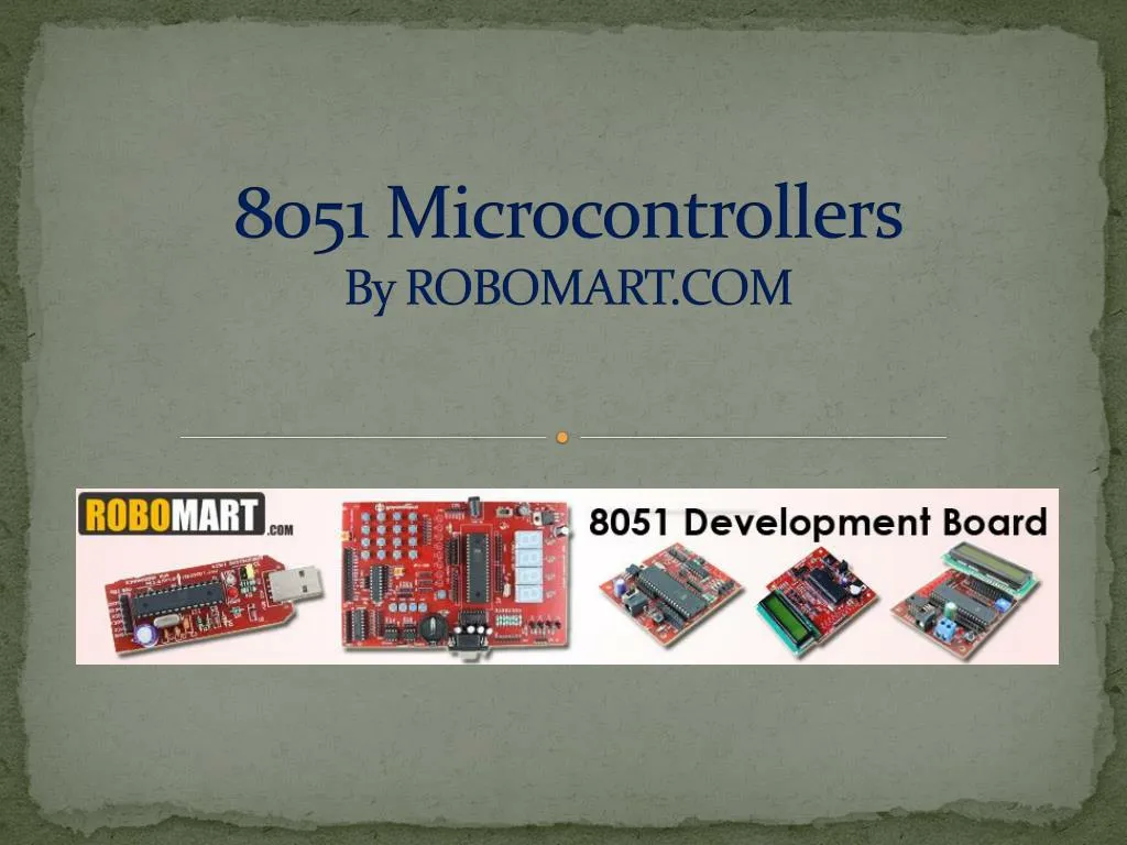 PPT - 8051 Microcontroller l Robomart PowerPoint Presentation, free ...