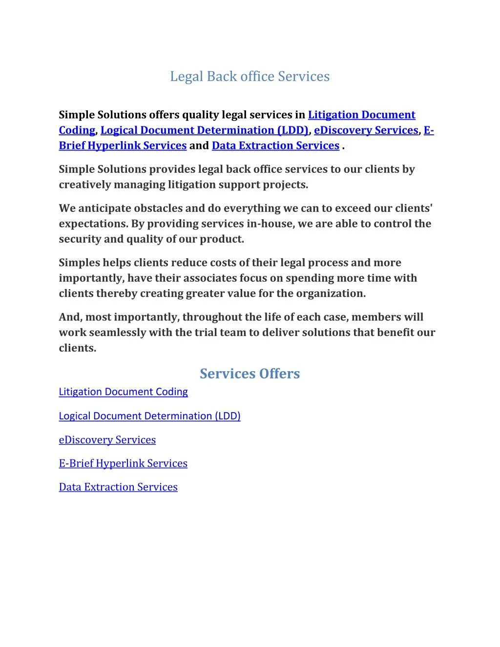 PPT - Legal Back office Services PowerPoint Presentation, free download ...