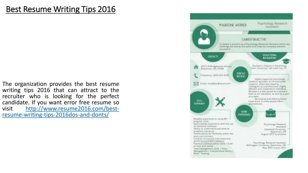 PPT - Best Resume Writing Tips 2016 PowerPoint Presentation, free ...