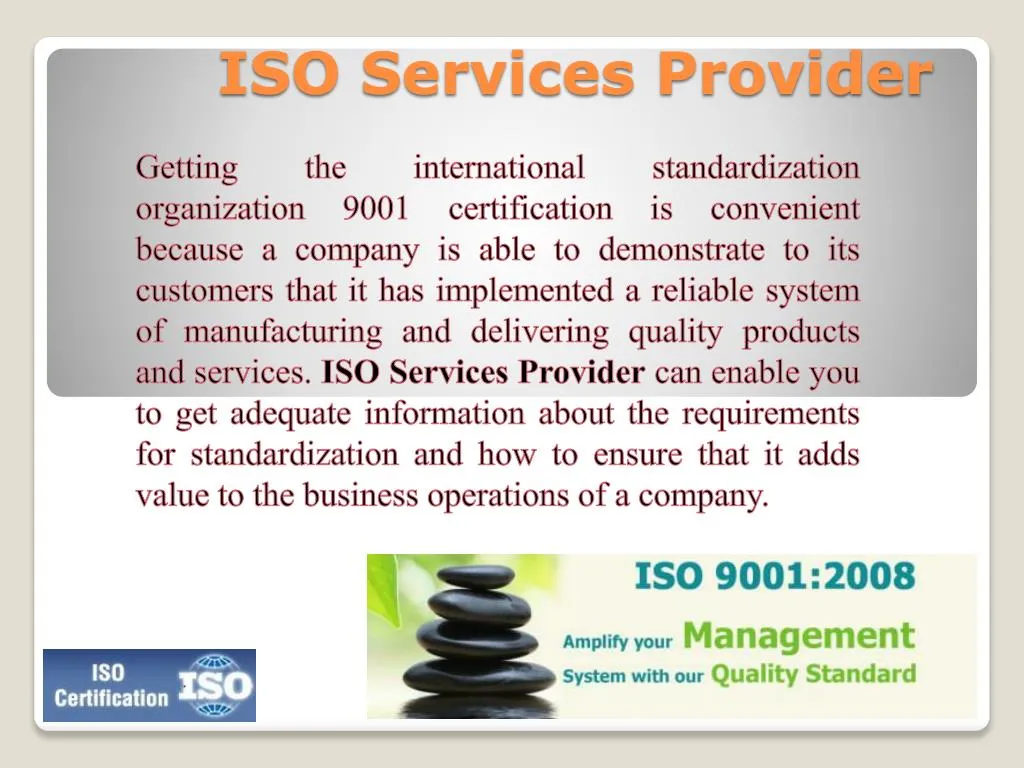 PPT - ISO Services Provider And Informative ISO 9001 Guide For All ...