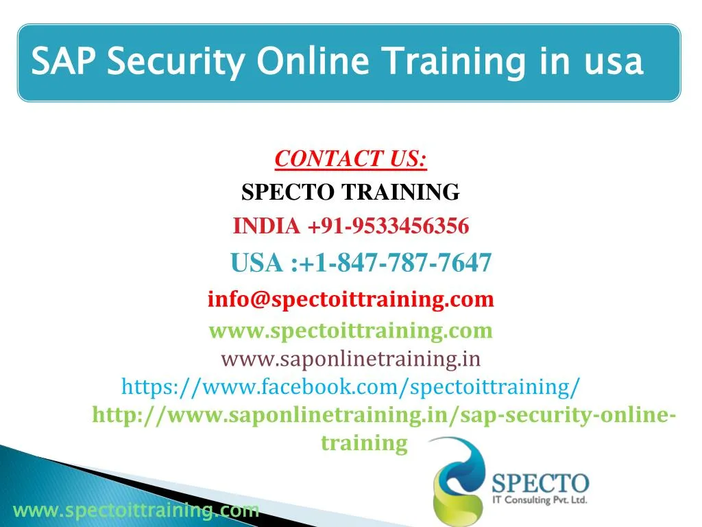 PPT - Sap security online training in canada PowerPoint Presentation ...