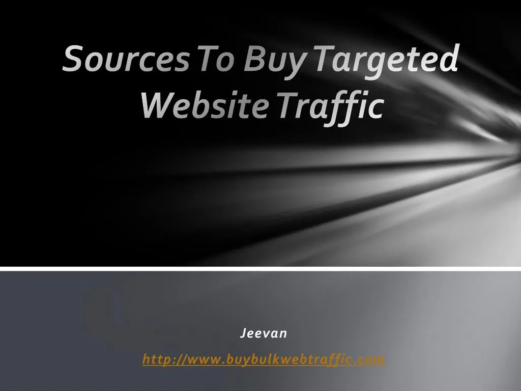 PPT - How to Buy Website Traffic for My Website? PowerPoint ...