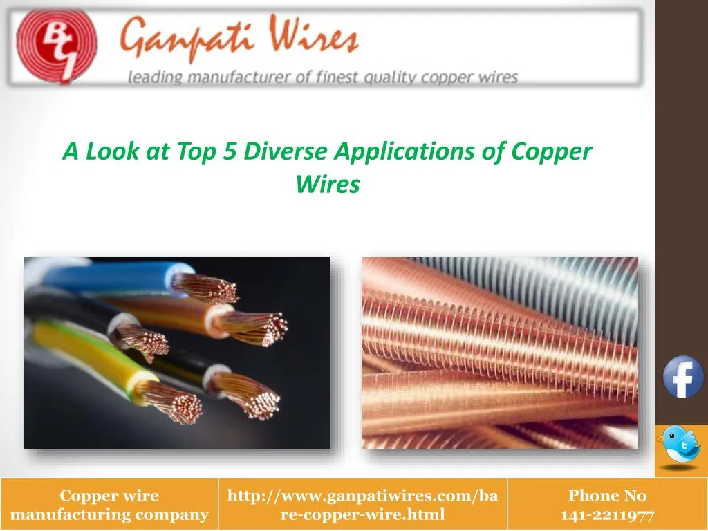 PPT - Top 5 Diverse Applications of Copper Wires PowerPoint ...