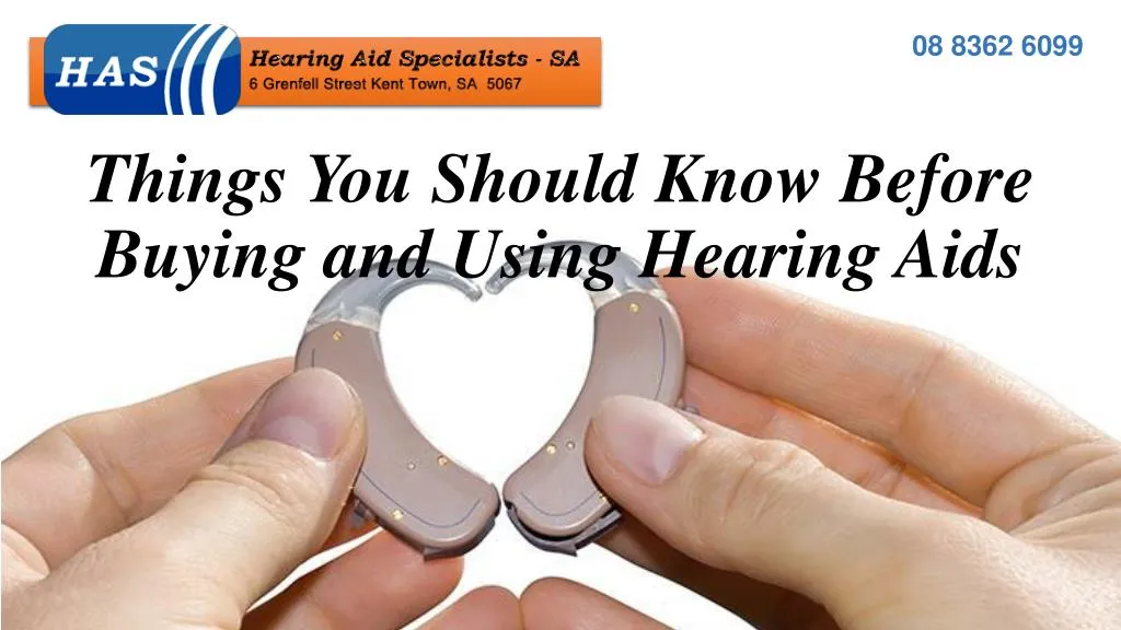 Ppt Things You Should Know Before Buying And Using Hearing Aids