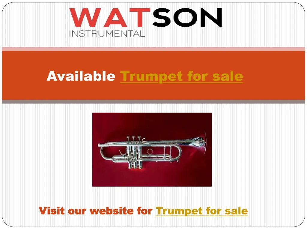 PPT - trumpet for sale PowerPoint Presentation, free download - ID:7248191