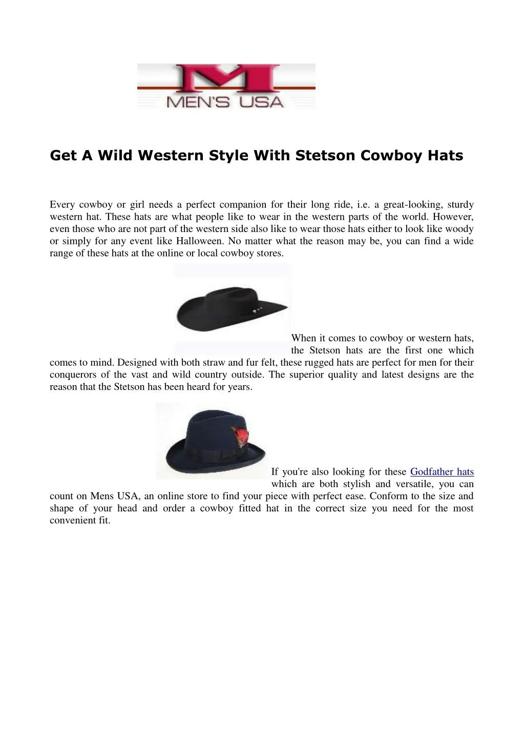 PPT - Get A Wild Western Style With Stetson Cowboy Hats PowerPoint ...